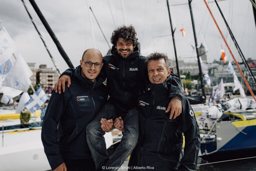 Acrobatica et Alberto Riva en route pour la Québec Saint-Malo - Acrobatica